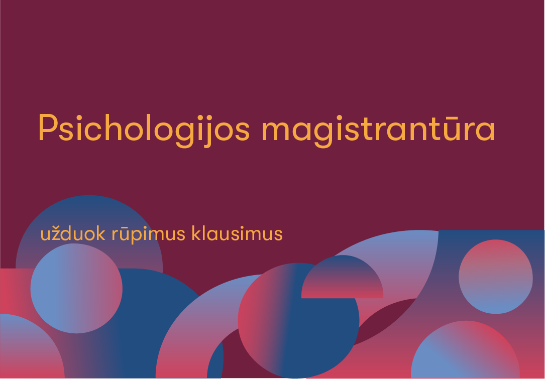 Psichologijos magistrantūros studijų pristatymai - VU Filosofijos ...